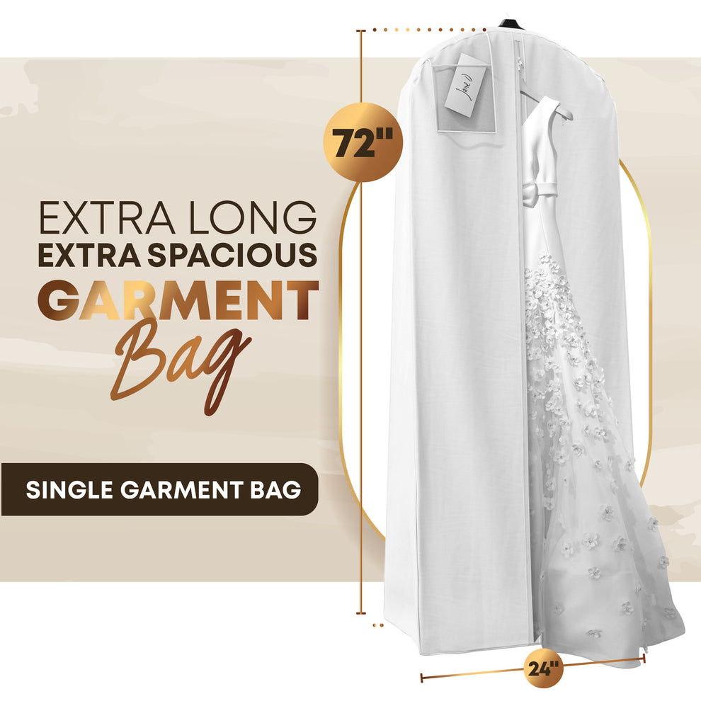 72" x 24" x 20" Gusset - Long Bags for Puffy Dresses – Advance Bags